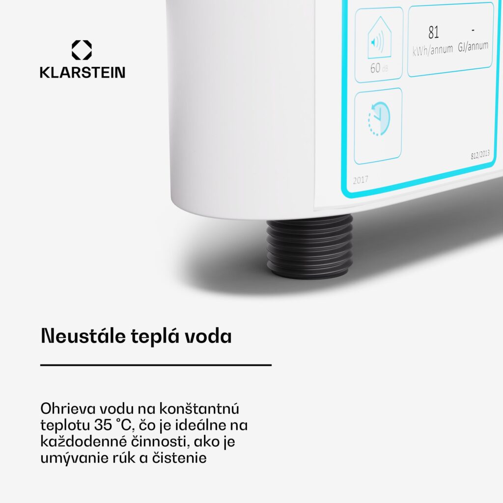 Klarstein Blaze Flow prietokový ohrievač vody pod stôl, 5,5 kW, liate ...